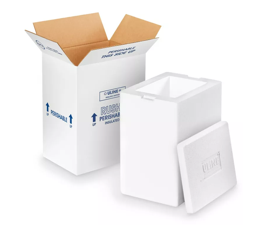Large Insulated Foam Shipping Box - 8 x 6 x 12" – ValAsta LLC